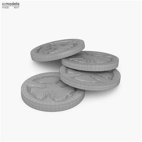 Tomato Slices 3d Modell Herunterladen Gemüse On