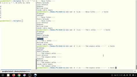 Mini Curso Scripts Bash Parte 1215 Processamento De Dados Sed Youtube