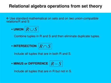 Ppt พีชคณิตแบบสัมพันธ์ Relational Algebra Powerpoint Presentation Id 2605305