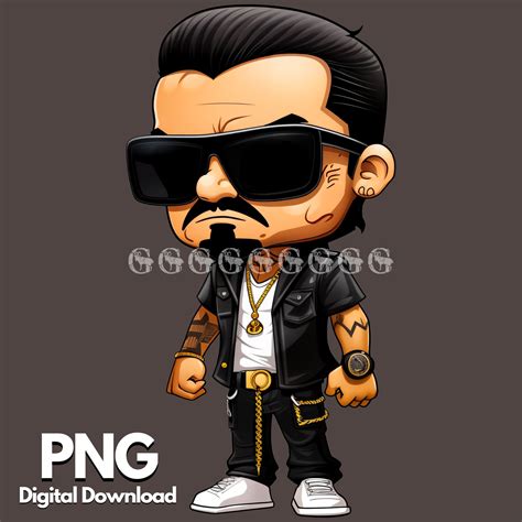 Chicano Latino Cholos Characters Png Bundle Hispanic Latin Clipart
