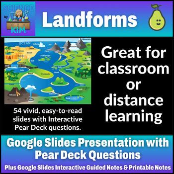Earth S Landforms Google Slides With Pear Deck And Guided Notes TPT