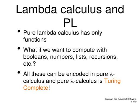 Ppt Introduction To Lambda Calculus Powerpoint Presentation Id2187794