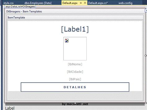 ASP NET Usando O DataList E Destacando O Item Selecionado