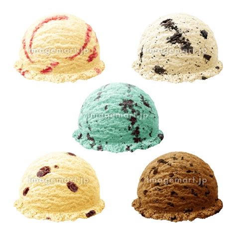 アイスクリーム アイス セット イラスト リアル 183961175 イメージマート