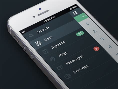 Nav Slide Out By Jeremy Bloom On Dribbble