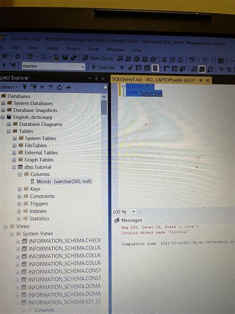 Sql Query Error R Sql