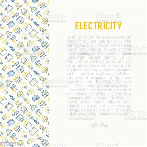 얇은 선 아이콘 전기 개념 전기 전구 철 탑 도구 상자 케이블 전기 자동차 손 태양 전지 배너 웹 페이지 인쇄 매체에 대 한 벡터 일러스트 가정 생활에 대한 스톡 벡터 아트