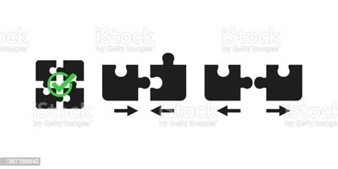 직소 퍼즐 연결 그림 매치 커넥트 비즈니스 성공 팀워크 은유 개념 0명에 대한 스톡 벡터 아트 및 기타 이미지 0명 개념 검은색 Istock