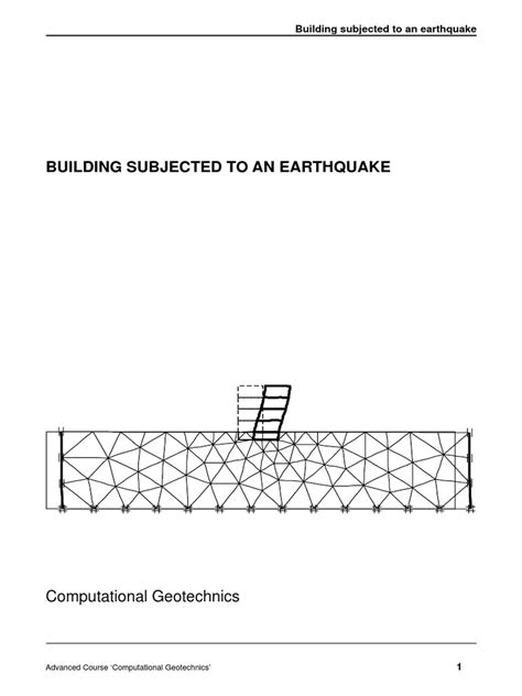 Building Subjected To An Earthquake Pdf Geotechnical Engineering