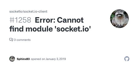 Error Cannot Find Module · Issue 1258 · Socketio Client · Github