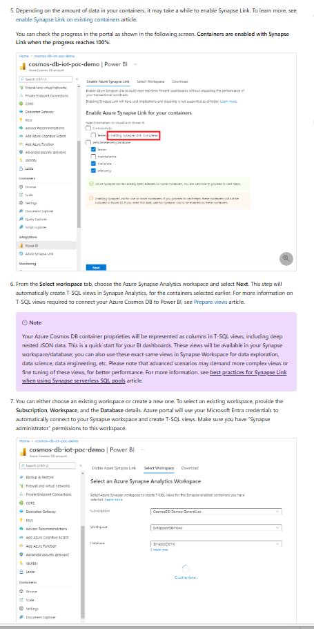 solved re cosmos db basd dataset authentication where lo