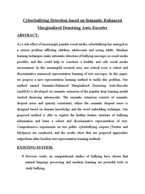 Cyberbullying Detection Based On Pdf Information Cyberbullying