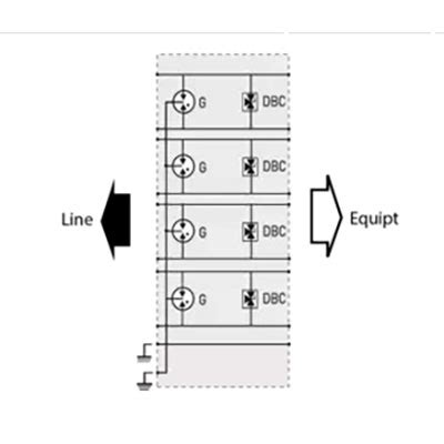Mj8 Cat5e Citel Dataline Surge Protection Device For Cat5 Cat5e And