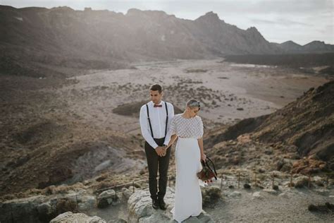 Tenerife Couple Shoot A Bride With A Shaved Head Rock N Roll Bride
