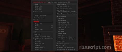doors fov noclip fly scripts rbxscript