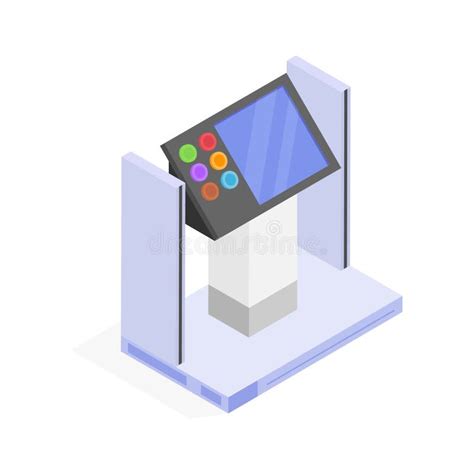 Advanced Printer With Touchscreen Console For User Interface Stock