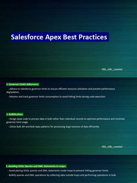 Salesforce Apex Best Practices 1713184380 Pdf Program Optimization