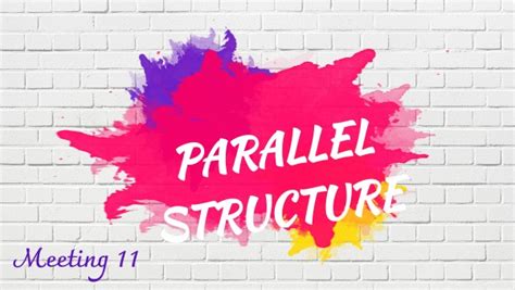 Parallel Structure Genially