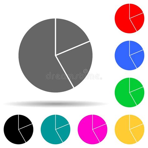 Diagram Pie Multi Color Style Icon Simple Thin Line Outline Of Web Icons For Ui And Ux