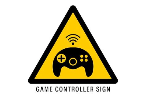 Premium Vector Video Game Controller Road Sign