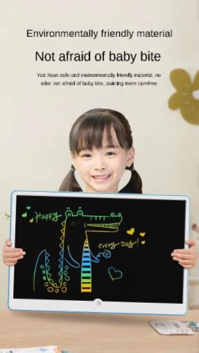 19 Inch Blue Multi Color Lcd Writing Boardeducational Doodle Pad