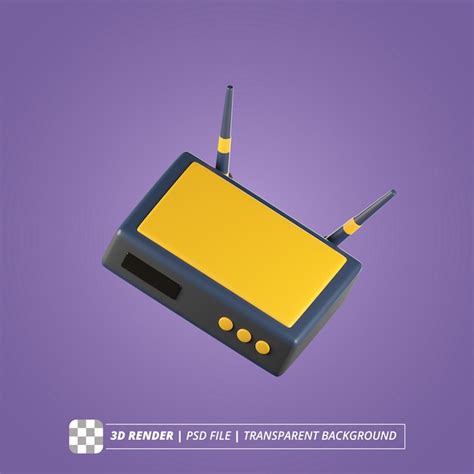 Premium Psd Router 3d Render Isolated Images