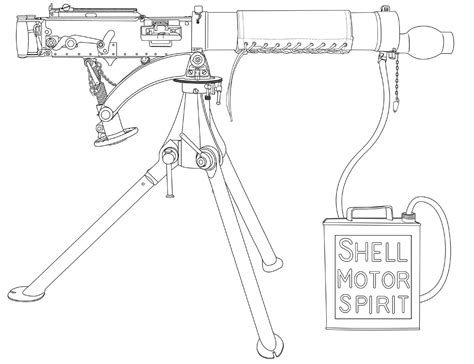 How To Draw Machine Guns Automatic Machine Guns Stock