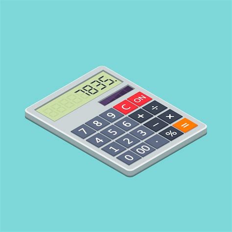 Premium Vector Calculator Isometric Icon Vector