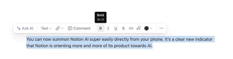 Notion Formatting Menu Notion Formatting Menu