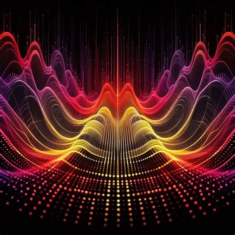 An Abstract Representation Of A Analog Sound Frequency Showcases
