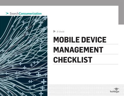 Mobile Device Management Checklist Mobile Device Management Checklist Docslib