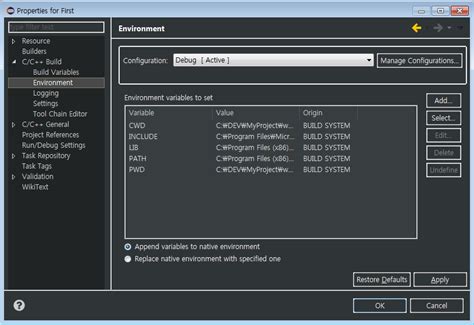 Visual Studio Toolchain In Eclipse For C Stack Overflow