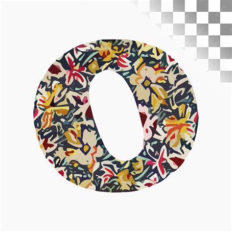 Premium Vector O Letter Design Stylish Font Floral Tapestry Alphabet