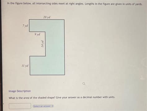 Solved In The Figure Below All Intersecting Sides Meet At
