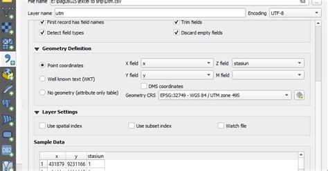 Bagus Gis Cara Membuka Data Koordinat Pada Excel Atau Csv Di Qgis Ubah Ke Shapefile