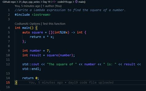 Cplusplus Lambdaexpressions Codeninja Programmingjourney Cppchallenge Day19 Developerlife