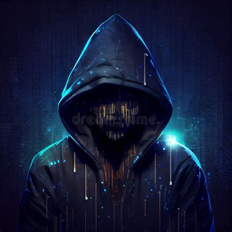 hacker programmer modern spy illegal data search ai generated image