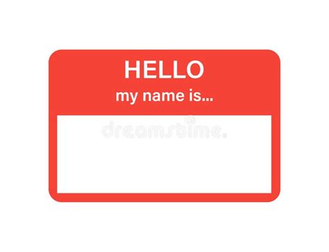 Hello My Name Sticker Stock Illustrations 1 095 Hello My Name Sticker Stock Illustrations