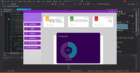 Latihan 4 Membuat Dashboard Wpf