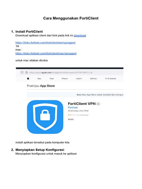 Cara Menggunakan Fortivpn Fix Pdf