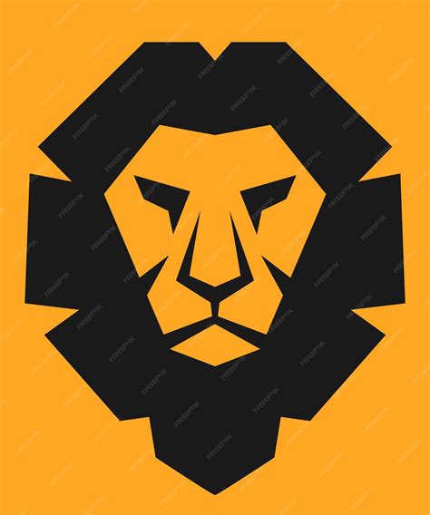 라이온 킹 로고 템플릿 프리미엄 벡터