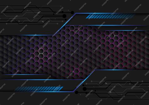 Premium Vector Abstract Hexagon Modern Mesh Futuristic Technology Background Vector Design