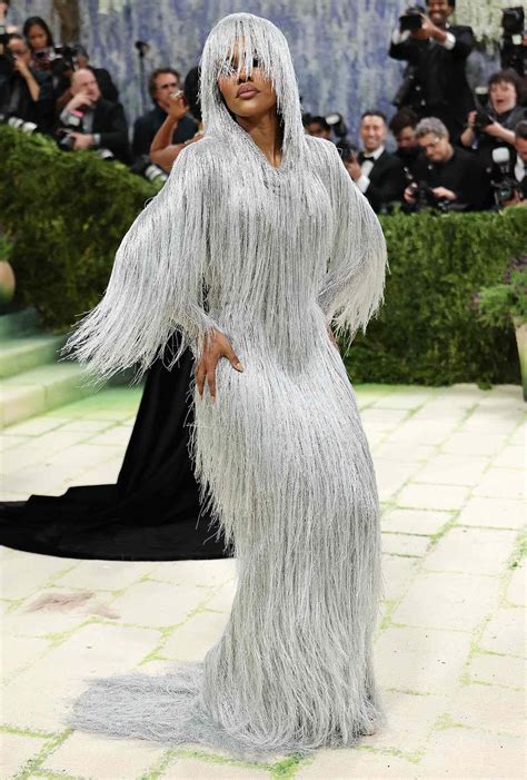 Teyana Taylor Wears A Custome Fringe Gown To The 2026 Met Gala