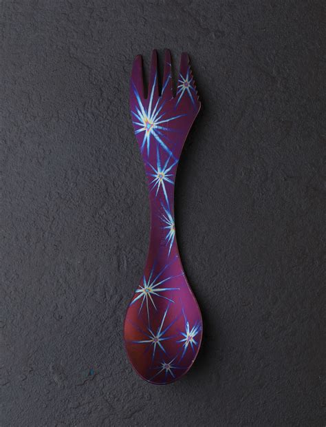 Anodized Titanium Spork 2024 Edition Eatingtools