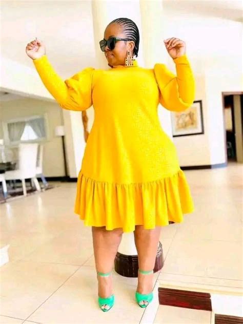 Yellow Plus Size Dress By Yayas Traditional Fashion Attires
