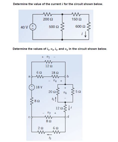 Solved Determine The Value Of The Current I For The Circuit Chegg