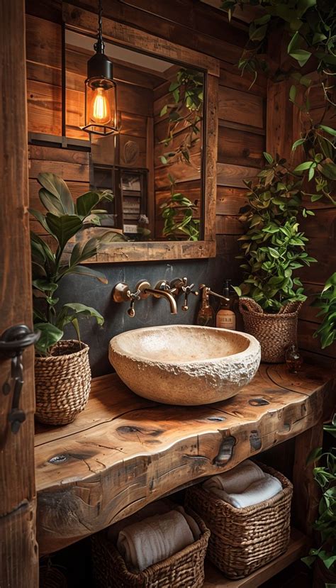 Cozy Rustic Bathroom In 2025 Rustic Bathroom Designs Bathroom Decor