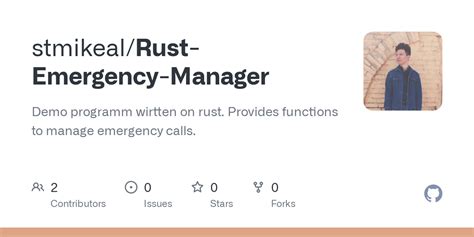 Github Stmikealrust Emergency Manager Demo Programm Wirtten On Rust Provides Functions To