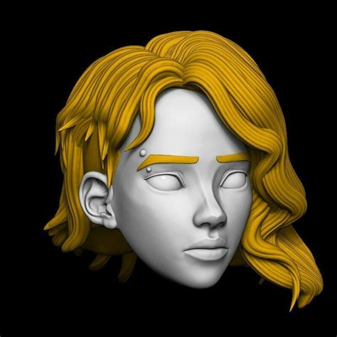 🕷️ Spider Gwen Head 01・ Stl File For ・cults