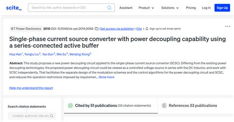 Single‐phase Current Source Converter With Power Decoupling Capability Using A Series‐connected